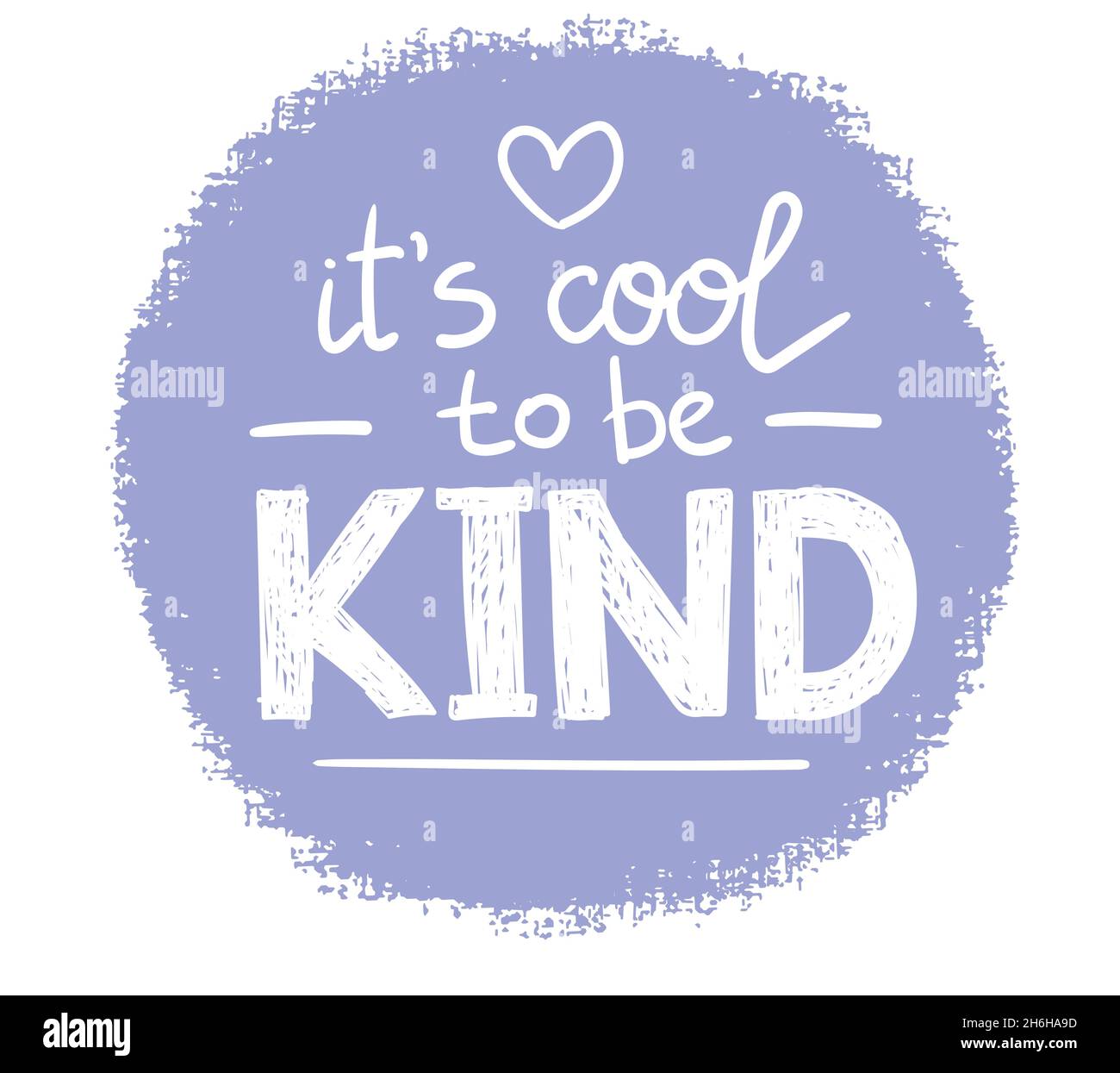 It s cool to be kind - vector lettering, motivational phrase, positive ...