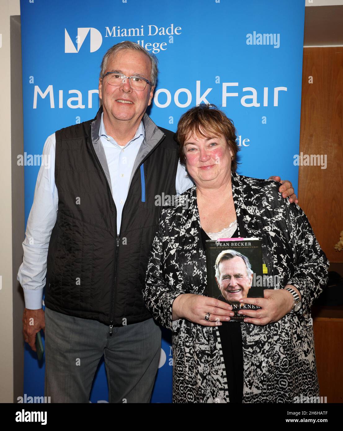 MIAMI, FL - NOV 15: Former Florida Governor Jeb Bush and Jean Becker ...