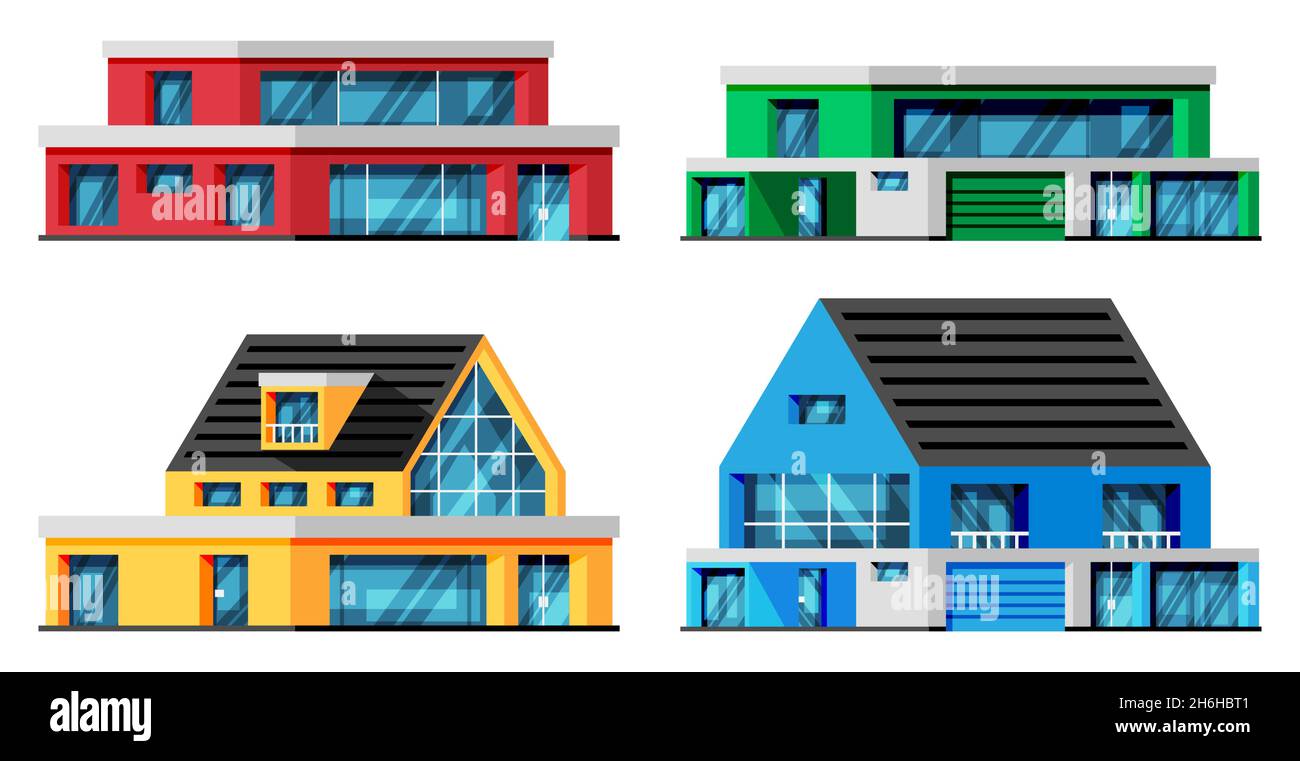 Balcony garage modern apartment Cut Out Stock Images & Pictures - Alamy