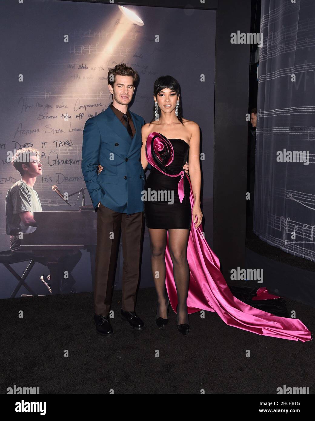 New York, NY, USA. 15th Nov, 2021. Andrew Garfield, Alexandra Shipp at ...