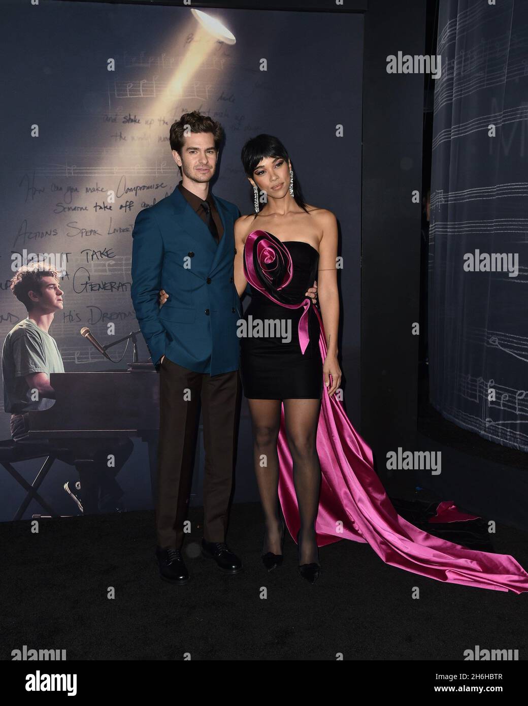 New York, NY, USA. 15th Nov, 2021. Andrew Garfield, Alexandra Shipp at ...