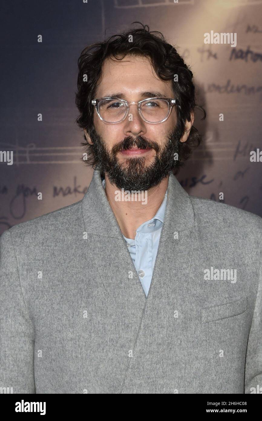 New York, NY, USA. 15th Nov, 2021. Josh Groban at arrivals for TICK ...