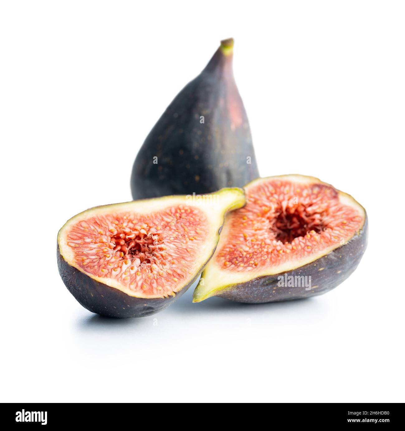Fresh ripe figs isolated on white background Stock Photo - Alamy
