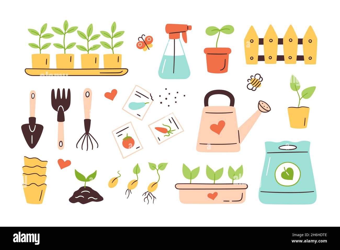 Hand sowing seeds, drawing hi-res stock photography and images - Alamy