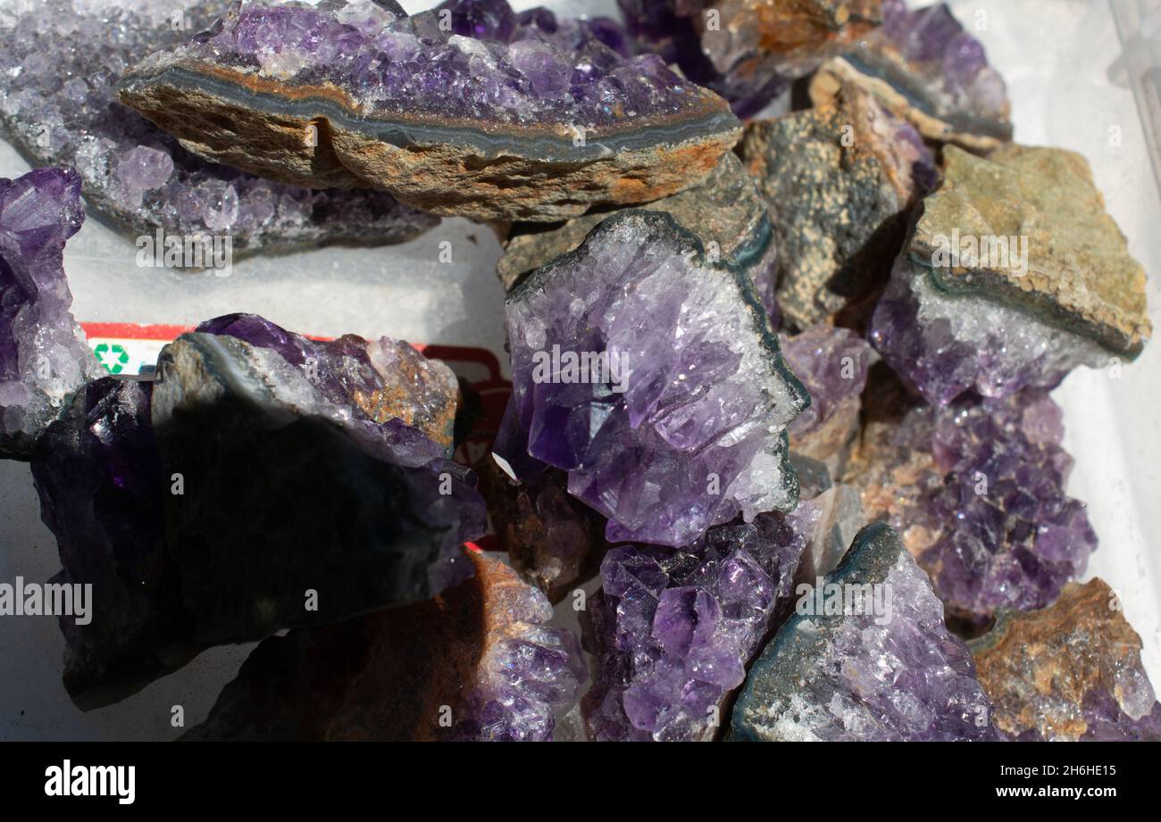 Collection of the semi precious stones Stock Photo - Alamy
