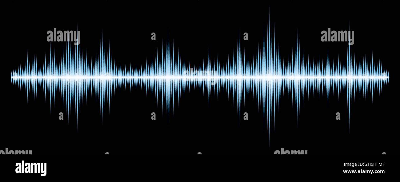 Soundwave on black background in vector format Stock Vector Image & Art ...