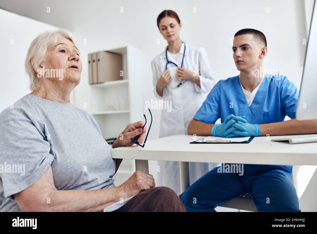 patient at the doctor's and nurse's appointments checkup Stock Photo ...