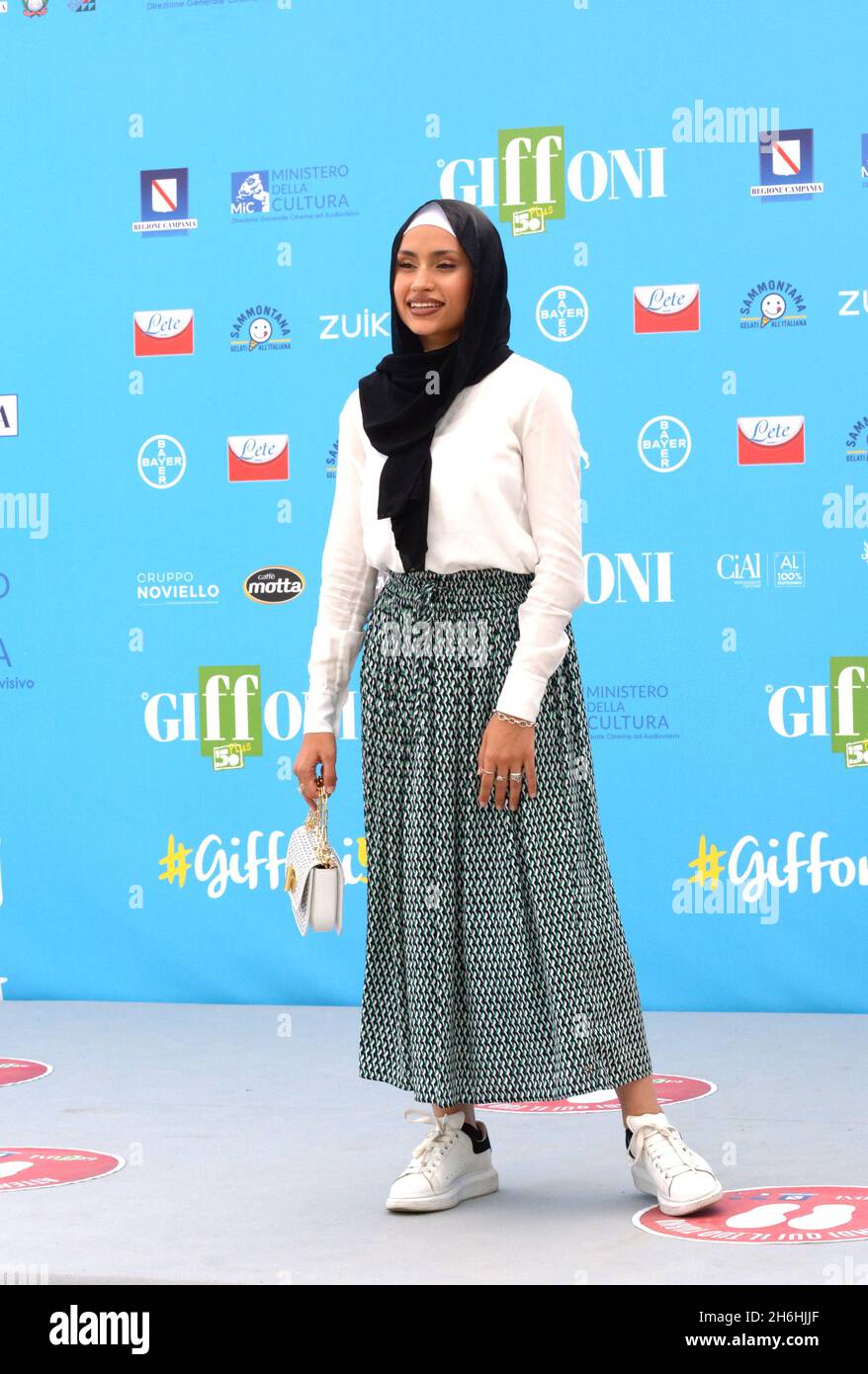 GIFFONI VALLE PIANA,ITALY - July 25,2021: Tasnim Ali at Giffoni Film ...