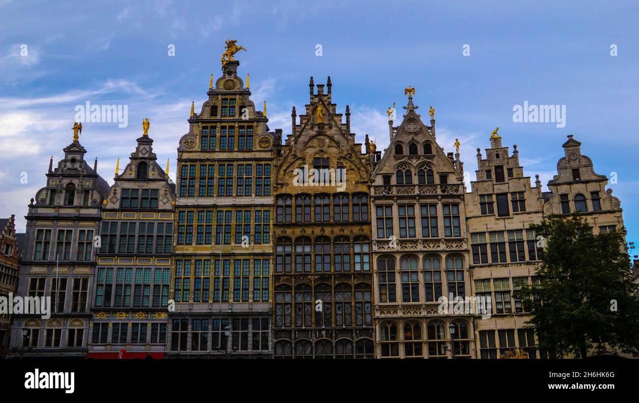 Cityscape of buildings in Antwerp, Belgium Stock Photo - Alamy