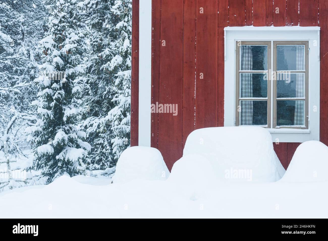 Wooden pile in front of window hi-res stock photography and images - Alamy