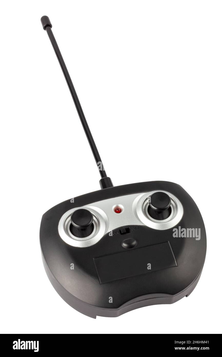 Remote control with antenna. Control panel for children's toys Stock ...