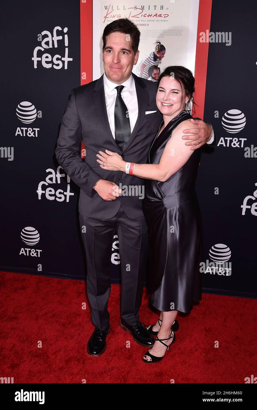 HOLLYWOOD, CA - NOVEMBER 14: CEO WanerMedia Jason Kilar and wife Jamie ...