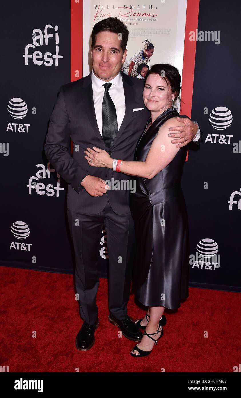 HOLLYWOOD, CA - NOVEMBER 14: CEO WanerMedia Jason Kilar and wife Jamie ...