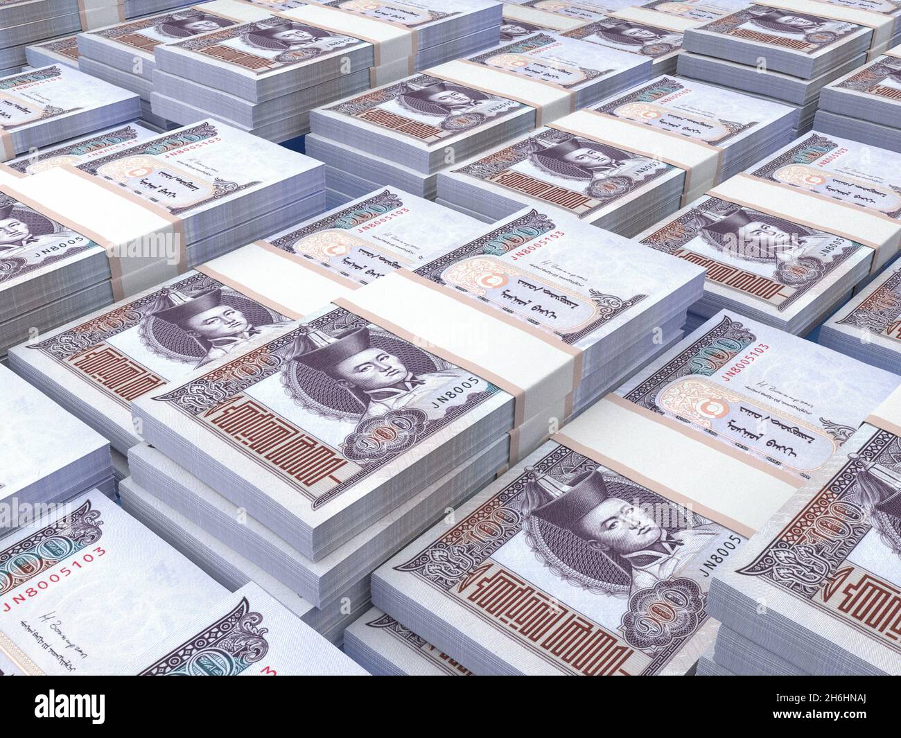 Money of Mongolia. Mongolian tugrik bills. MNT banknotes. 100 togrog ...