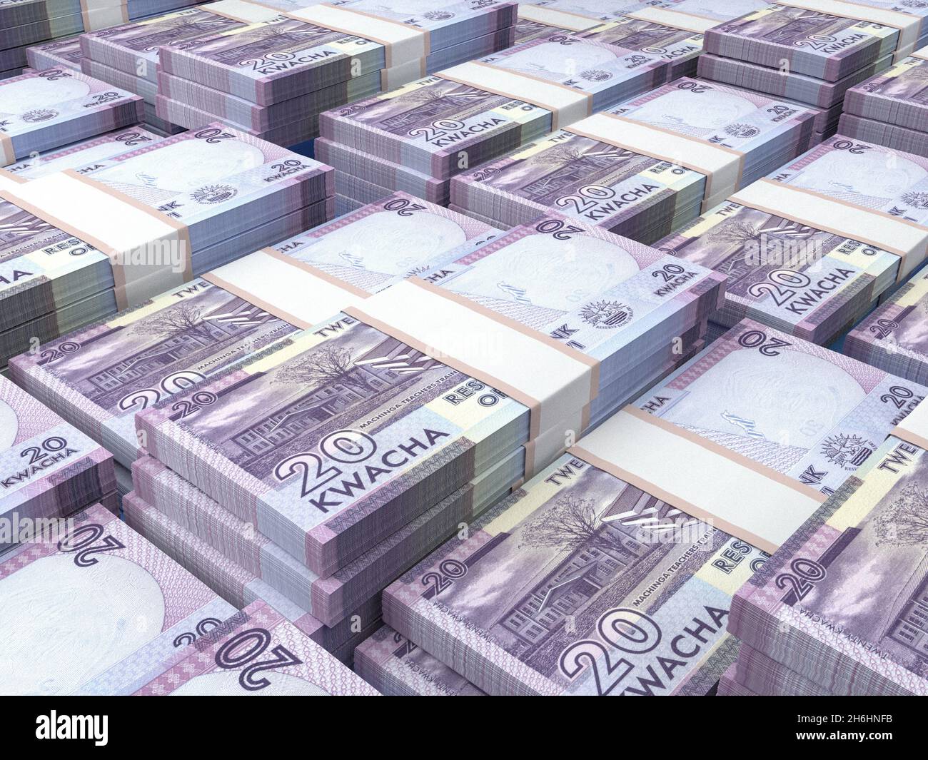 Money of Malawi. Kwacha bills. MWK banknotes. 20 Nyanja. Business ...