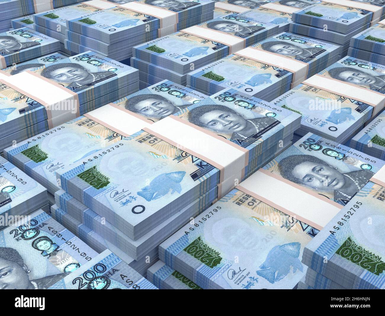 Money of Malawi. Kwacha bills. MWK banknotes. 200 Nyanja. Business ...