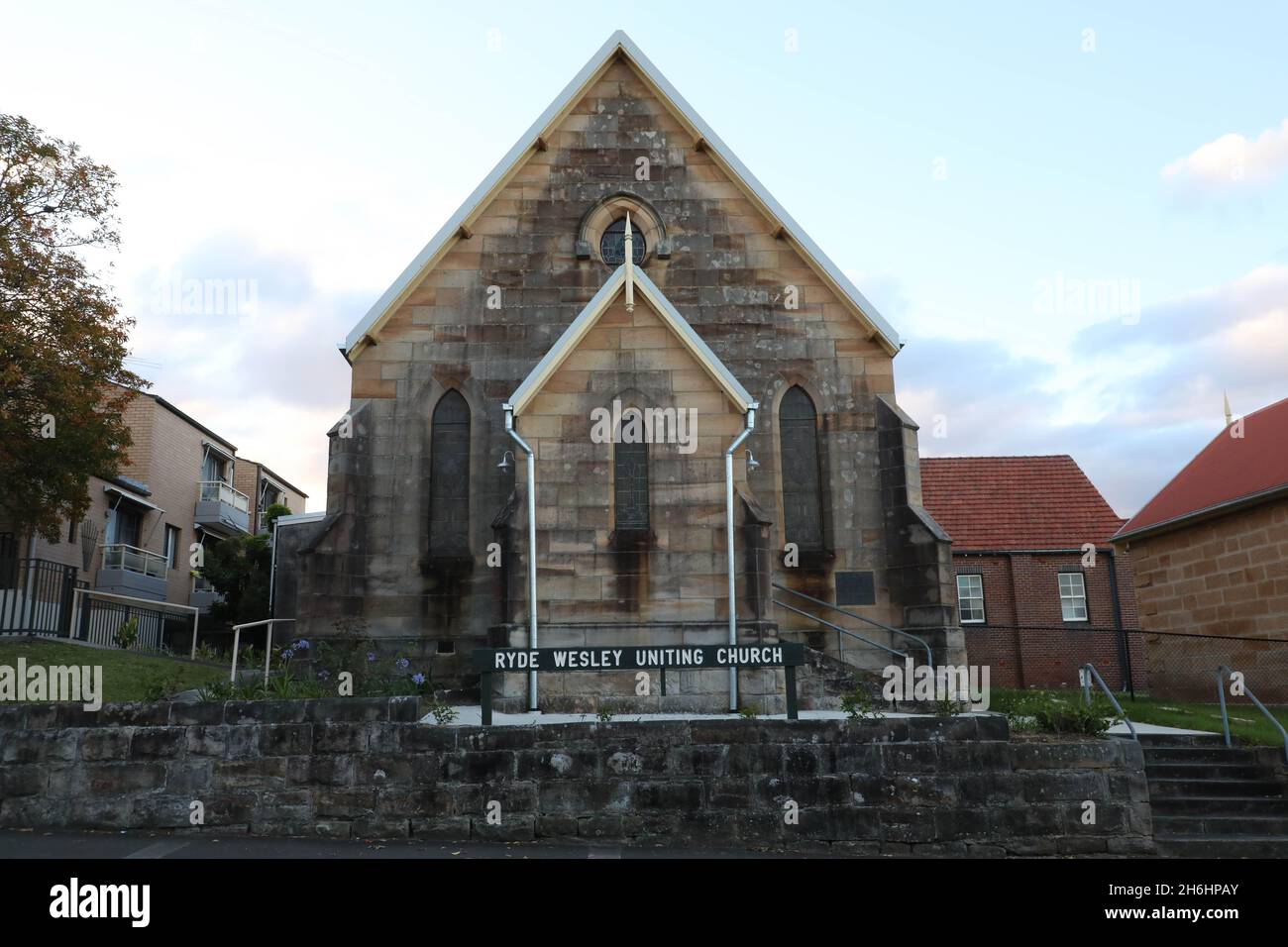 Ryde Wesley Uniting Church, Church Street, Ryde Stock Photo - Alamy