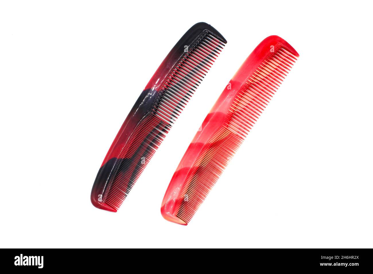 Hair comb isolated on white background with selective focus Stock Photo ...