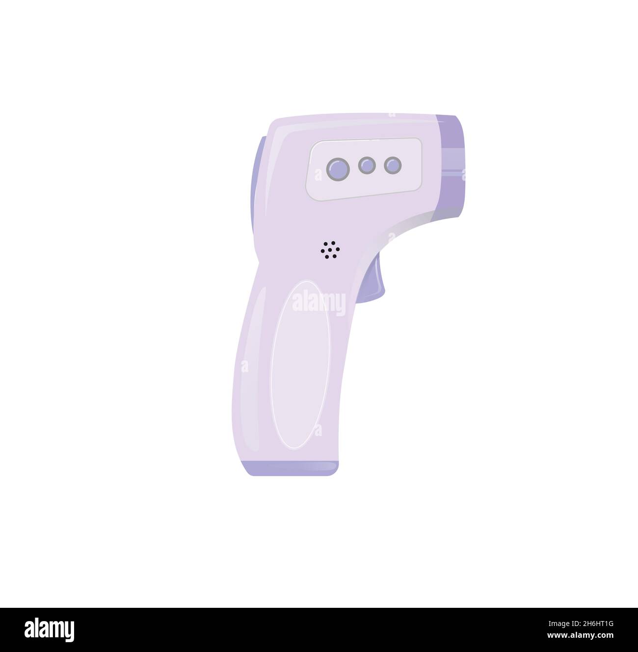 Vector illustration of an infrared thermometer gun. Suitable for health ...