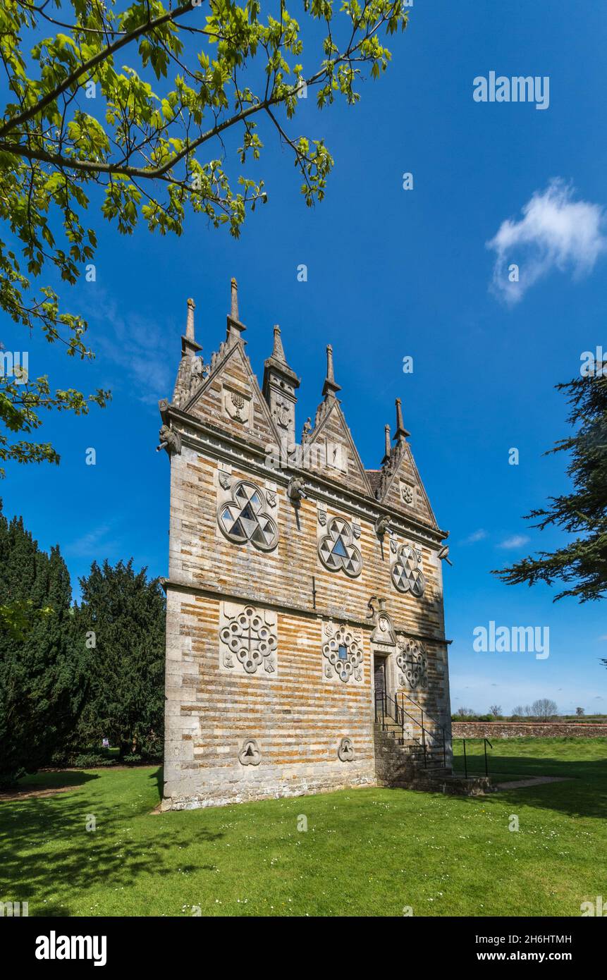 Rushton Triangular Lodge, a 1597 folly by Sir Thomas Tresham, near ...