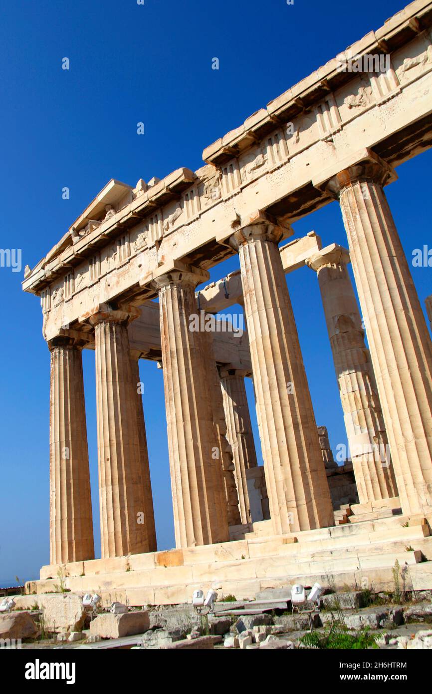 Parthenon Archaeological Site, Acropolis Ancient Ruins, Athens, Greece ...