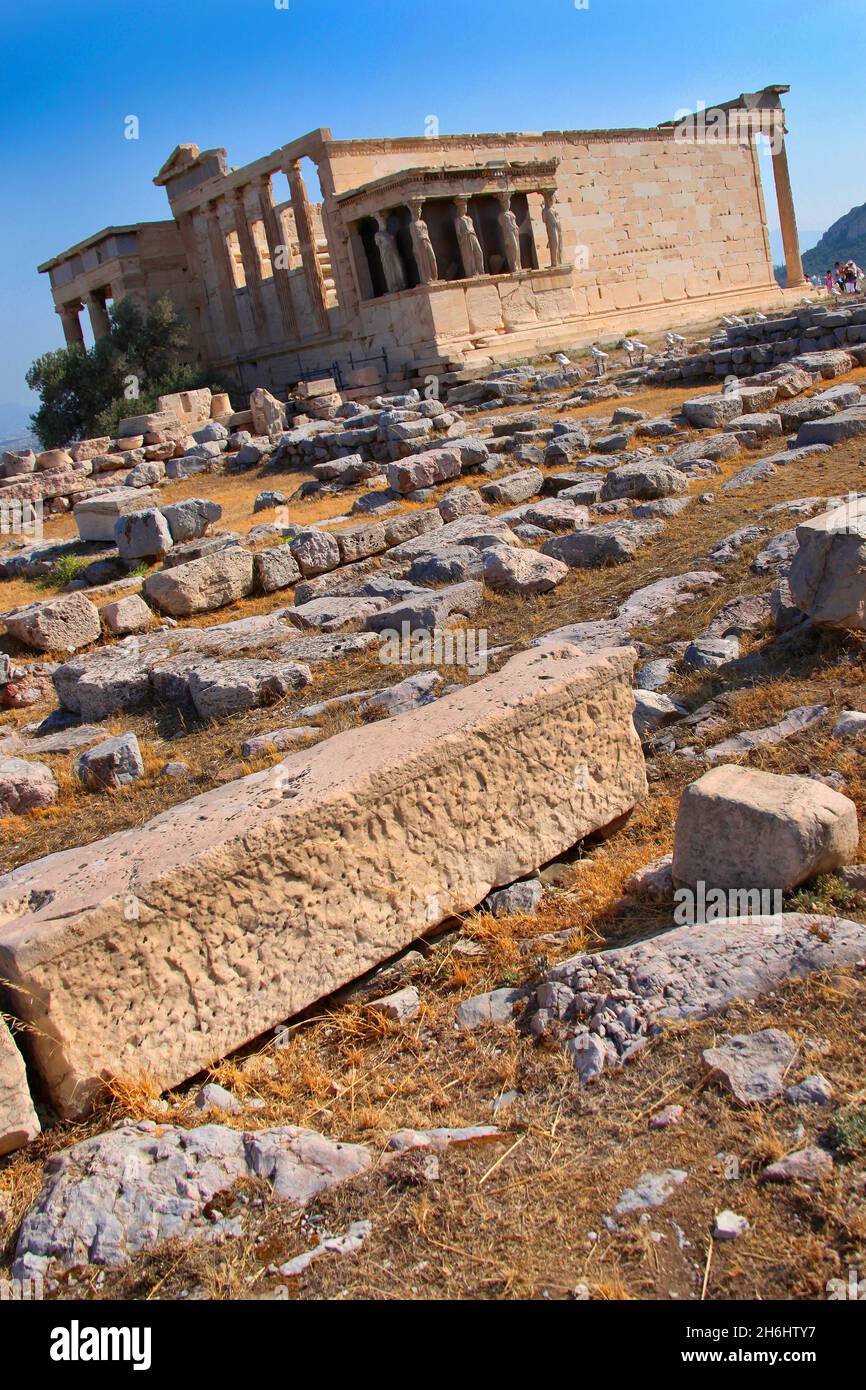 Parthenon Archaeological Site, Acropolis Ancient Ruins, Athens, Greece ...