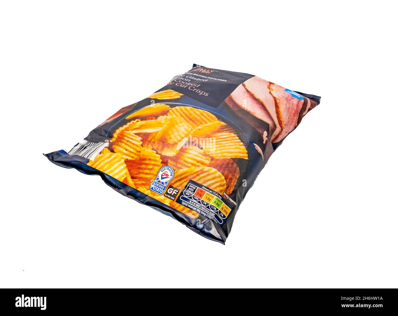 Norwich, Norfolk, UK – November 2014. A packet of luxury glazed gammon ...