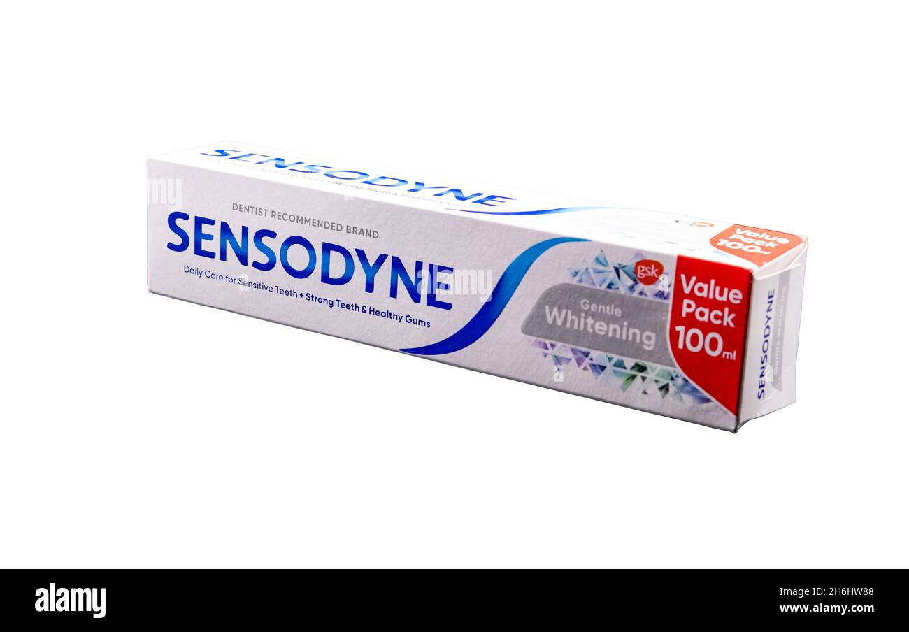 Box of sensodyne toothpaste hi-res stock photography and images - Alamy