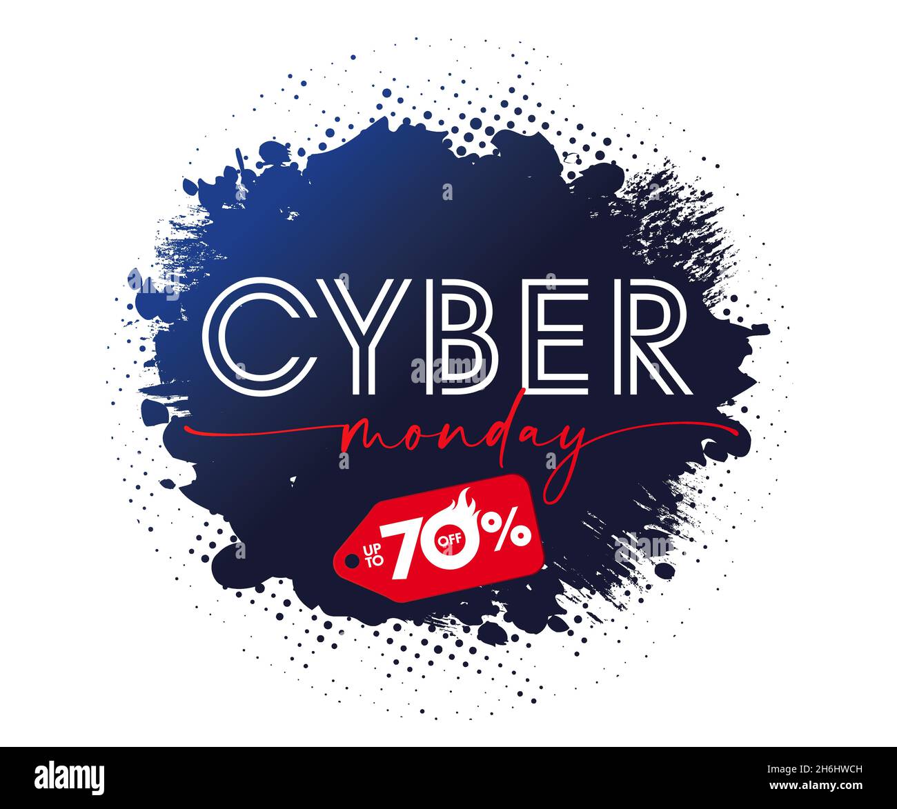 Cyber monday promotion hand Stock Vector Images - Alamy