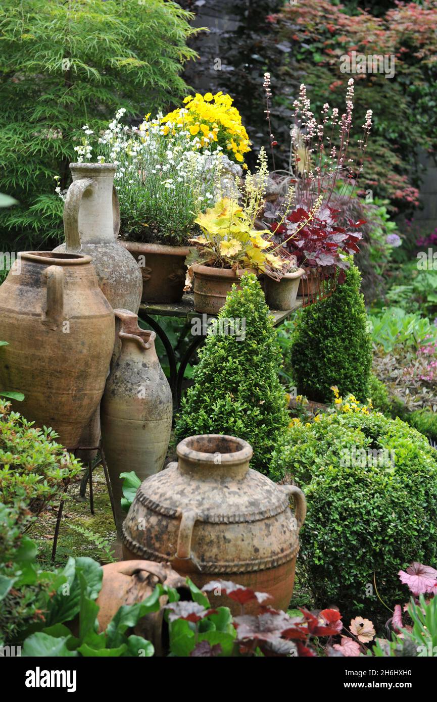 SOLINGEN, GERMANY - 15 JUNE 2013: Decoration of the German garden ...