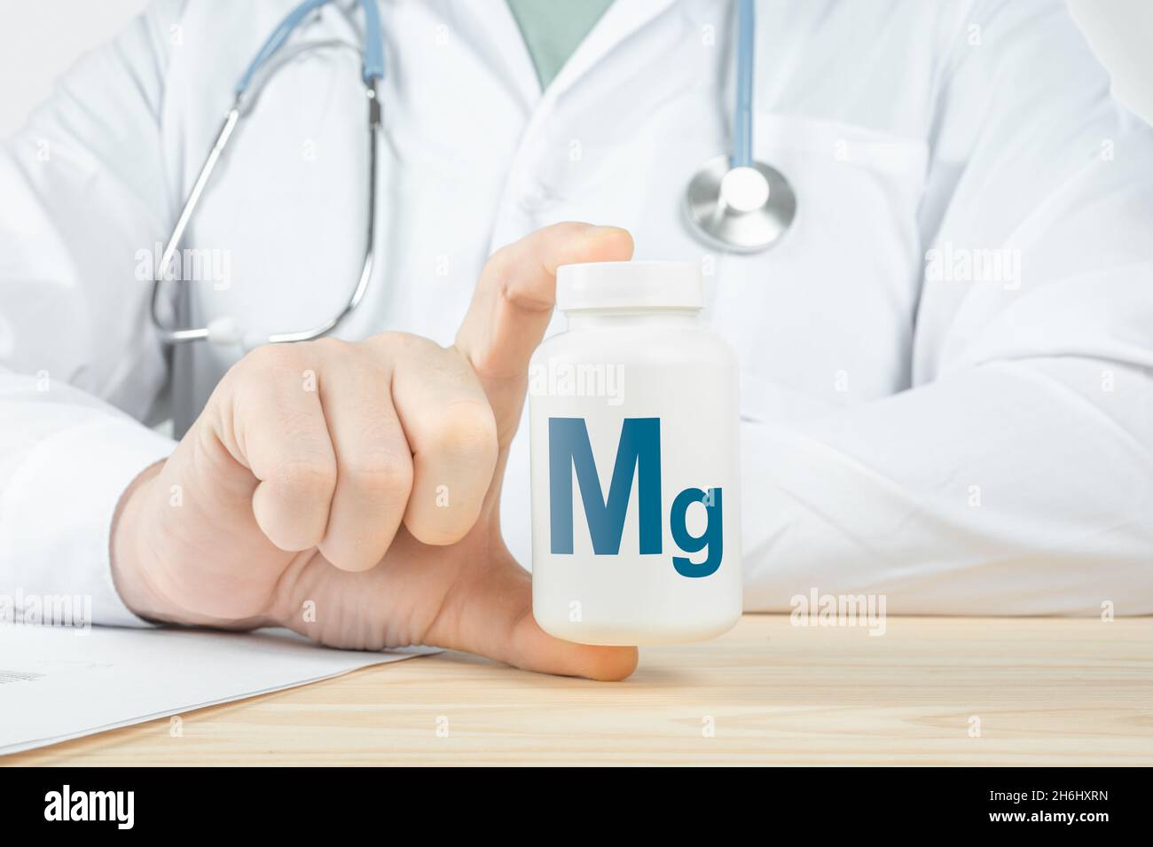 Magnesium Mg supplements for human health. Doctor recommends taking ...