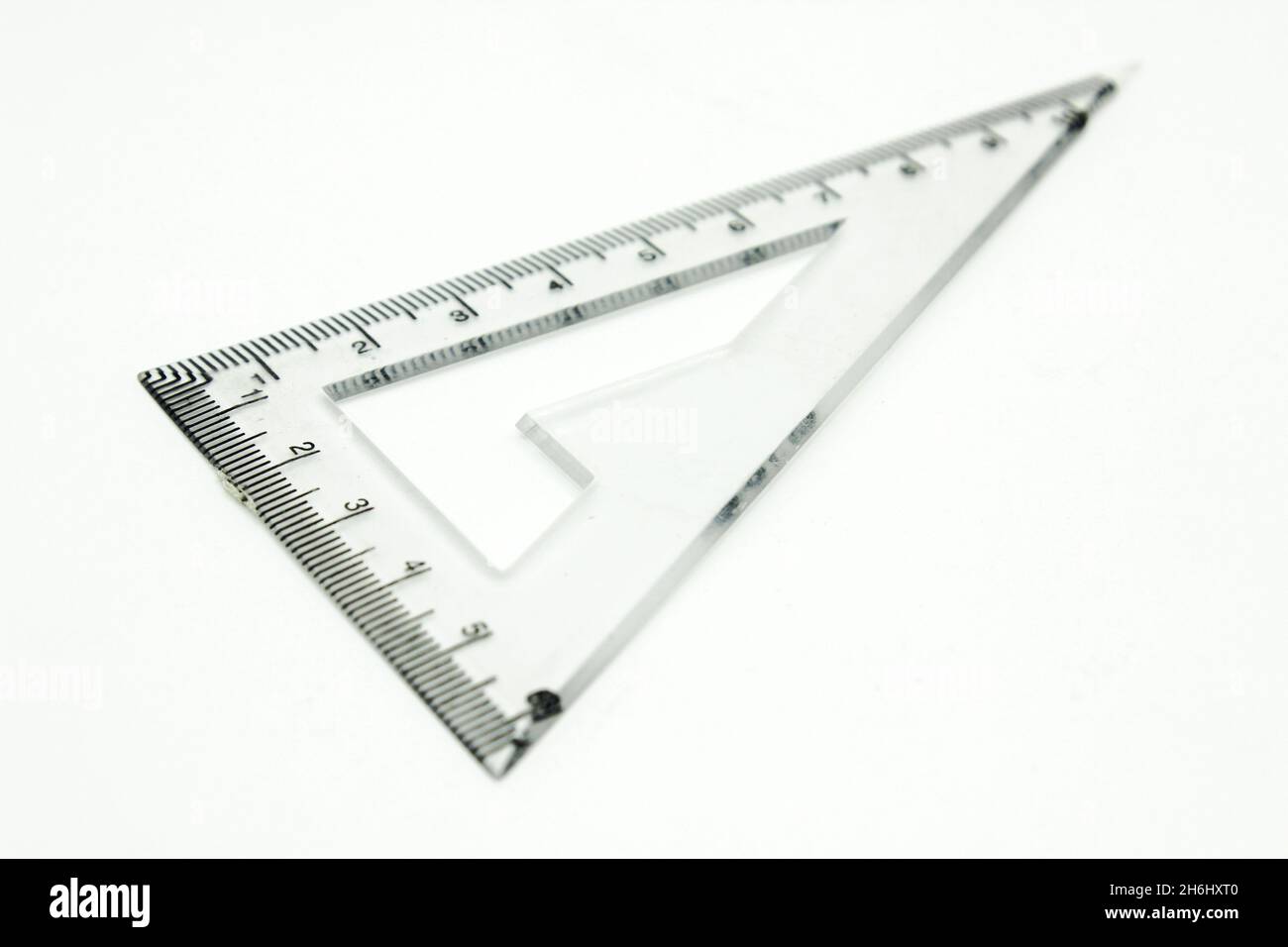 Protecter maths isolated on white background with selective focus Stock ...
