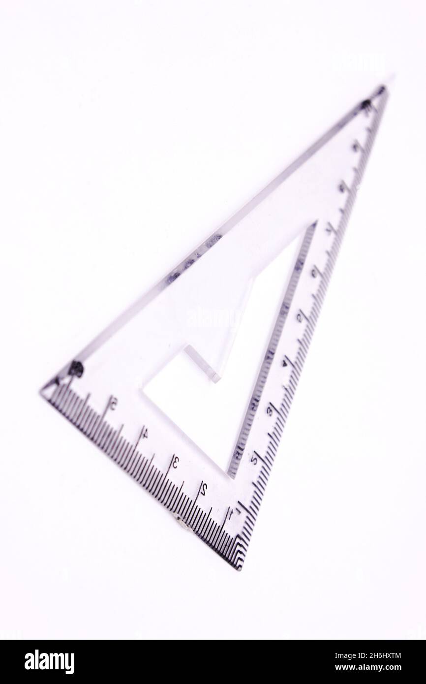 Protecter maths isolated on white background with selective focus Stock ...