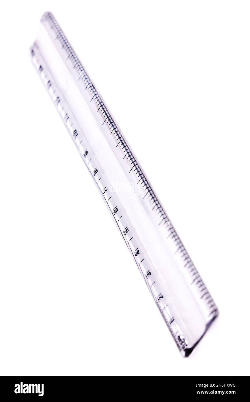 Protecter maths isolated on white background with selective focus Stock ...