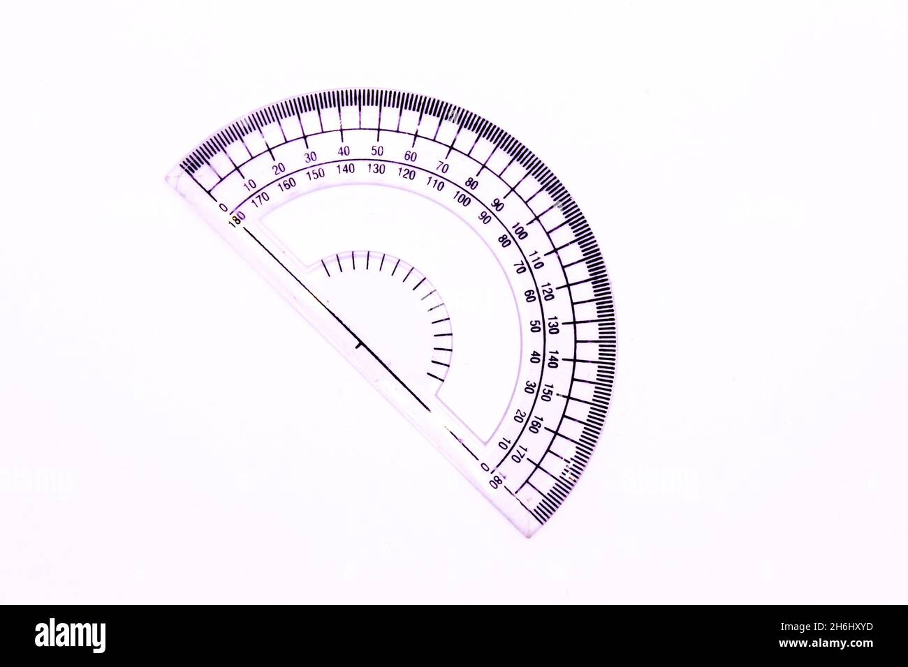 Protecter maths isolated on white background with selective focus Stock ...