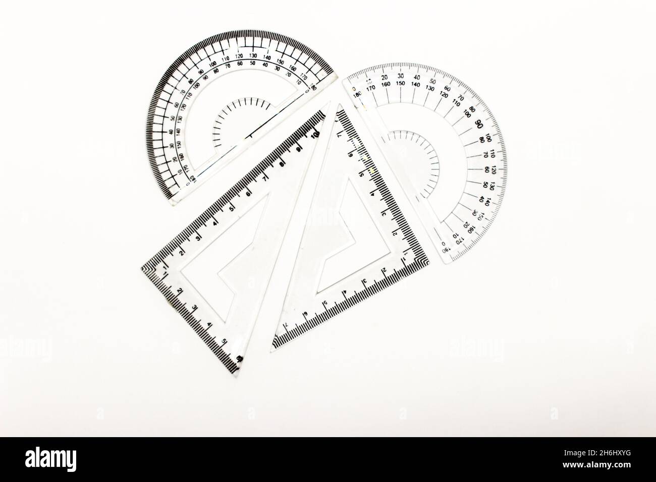 Protecter maths isolated on white background with selective focus Stock ...