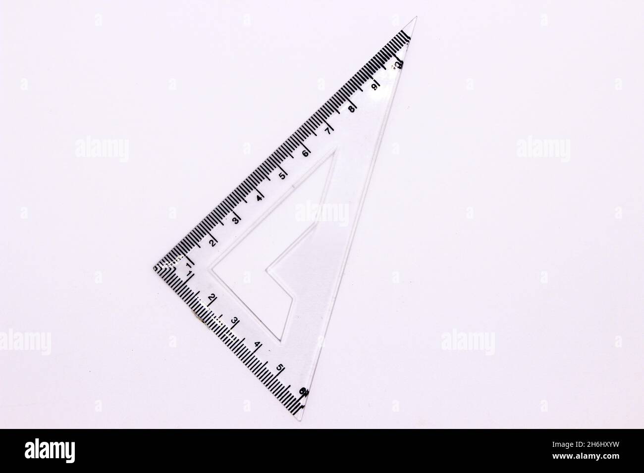 Protecter maths isolated on white background with selective focus Stock ...
