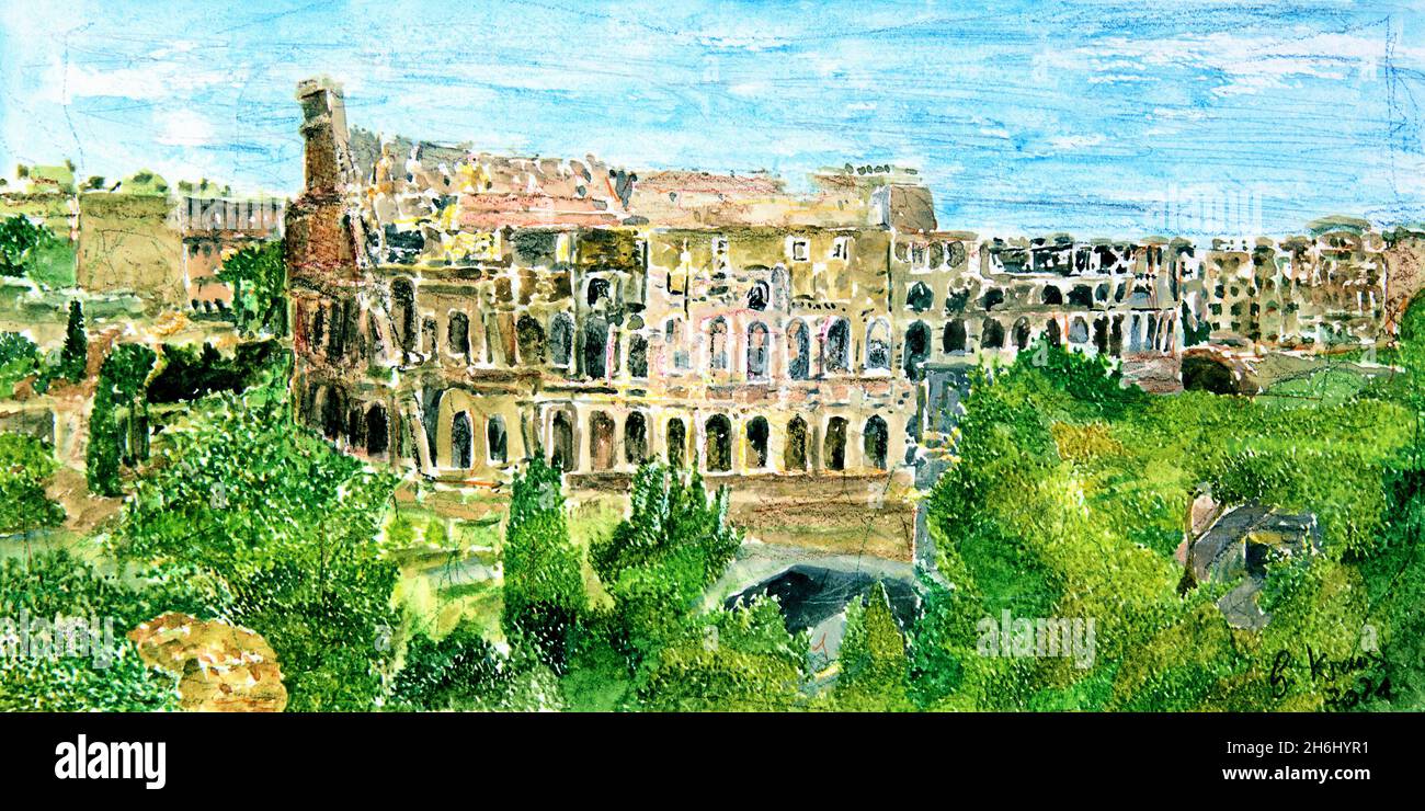 Kolosseum in Rom Stock Photo - Alamy