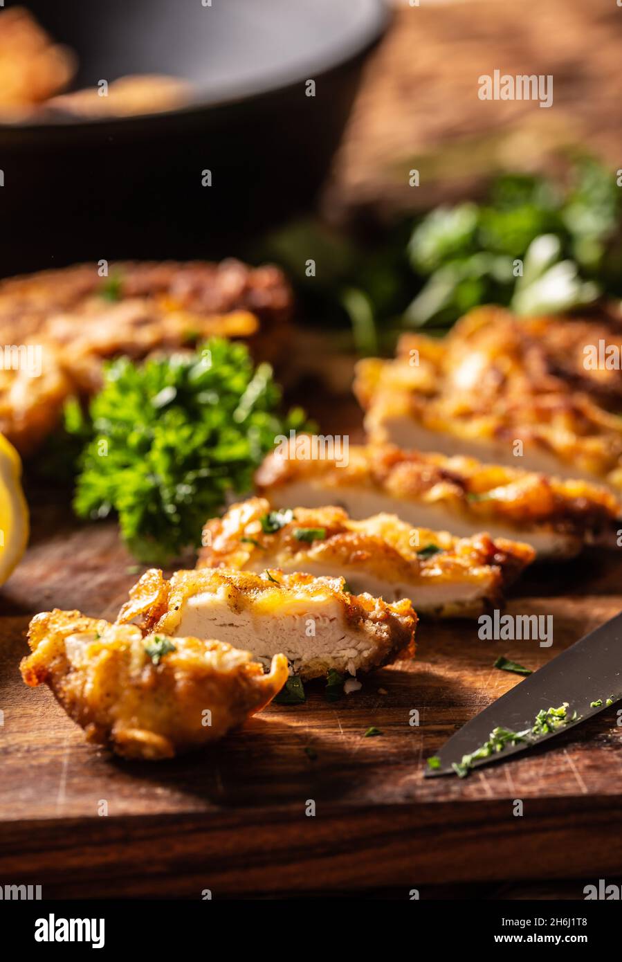 Escalope viennese hi-res stock photography and images - Alamy