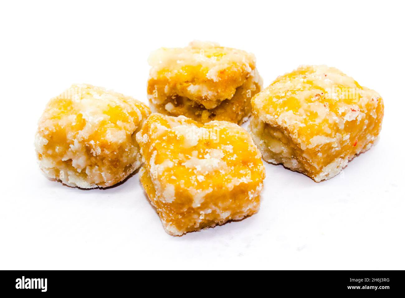 Sweet mathri on white background with selective focus Stock Photo - Alamy