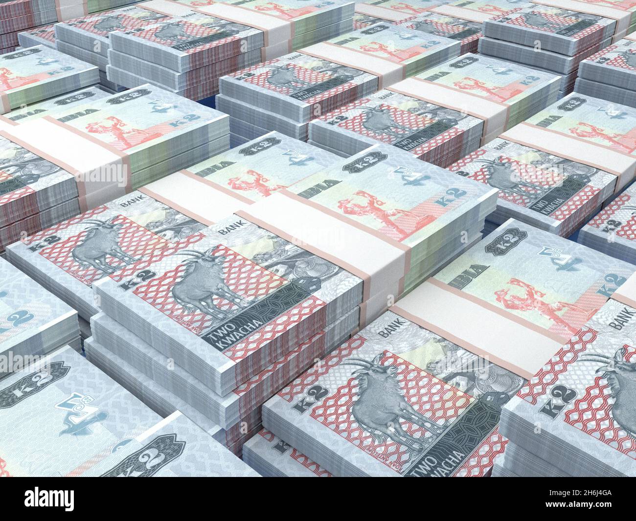 Money of Zambia. Kwacha bills. ZMW banknotes. 2 Bemba. Business ...