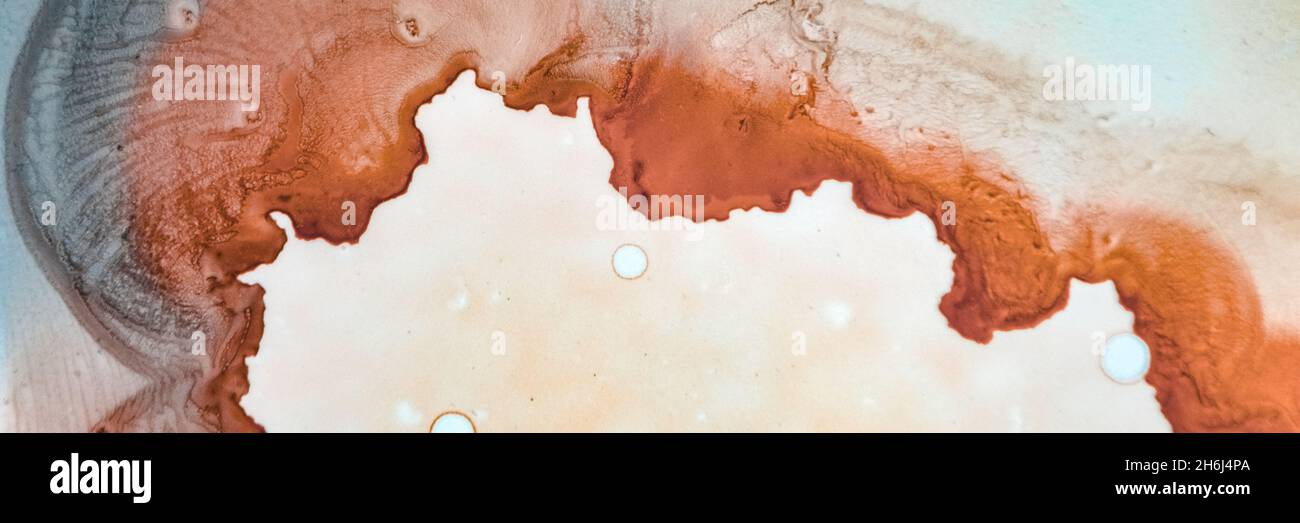 Water Abstract Art. Underwater Background. Teal Alcohol Ink Pattern ...