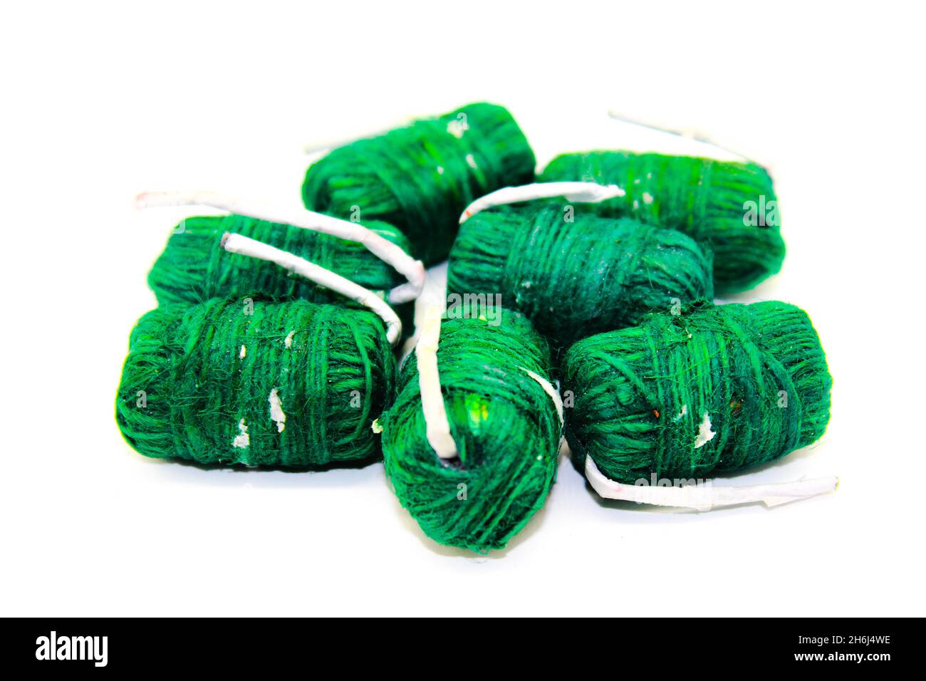 Fire cracker on white background with selective focus Stock Photo - Alamy