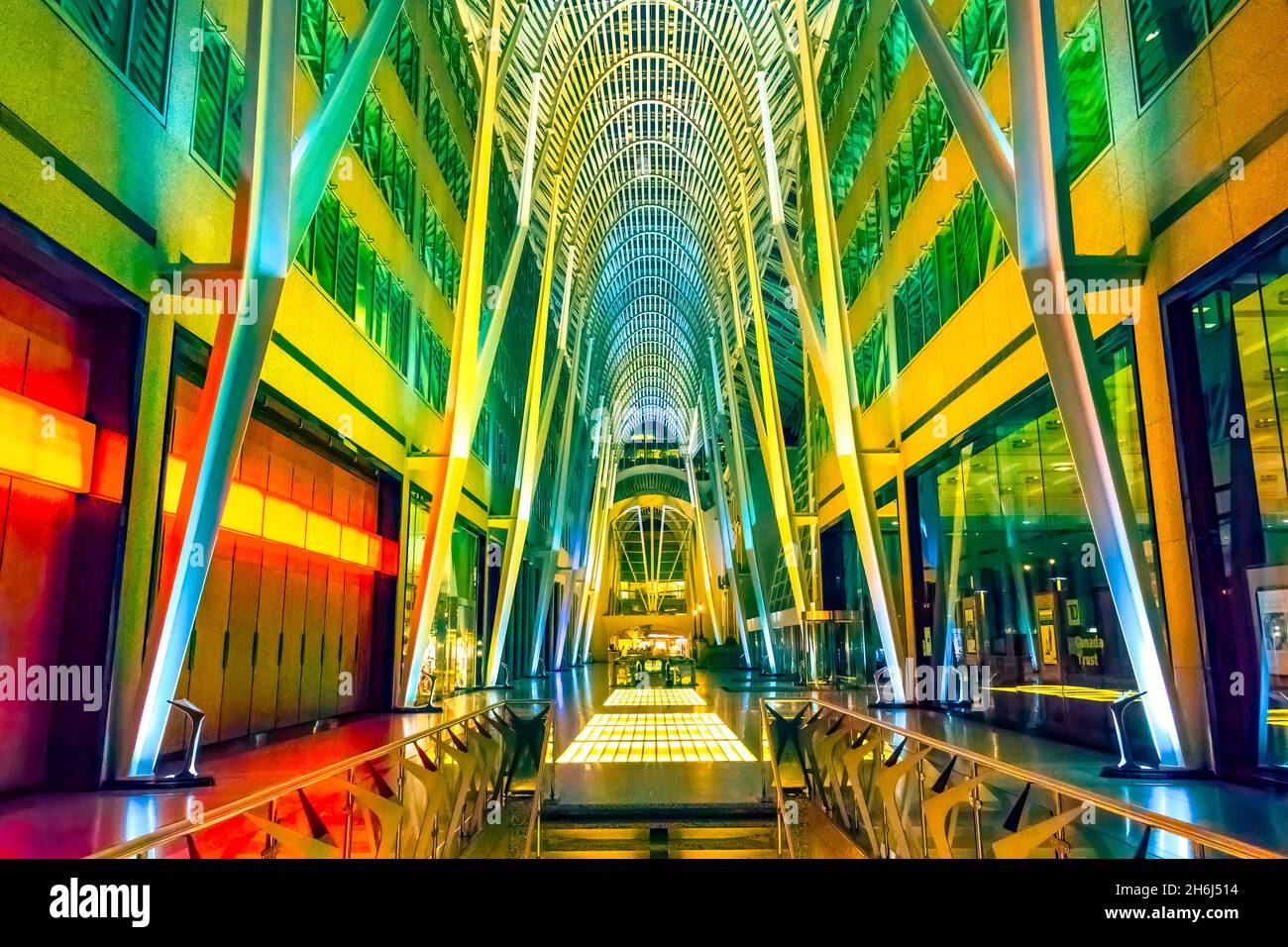 Long exposure of the Allen Lambert Galleria which was designed by ...