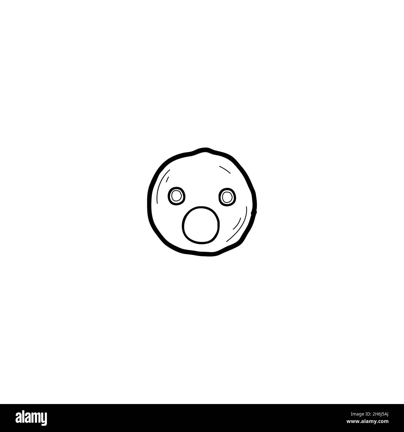 Sad emoji icon vector vectors hi-res stock photography and images - Alamy