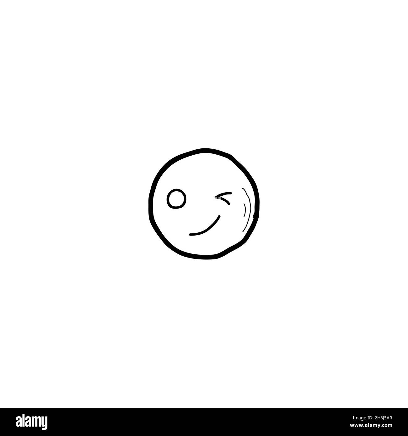 Cool hand drawn doodle emoji Stock Vector Image & Art - Alamy