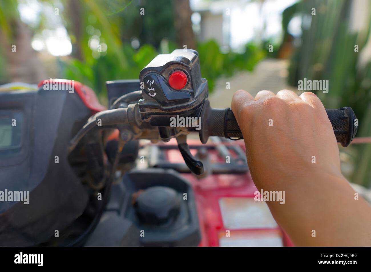 Close up female hand operating hi-res stock photography and images - Alamy