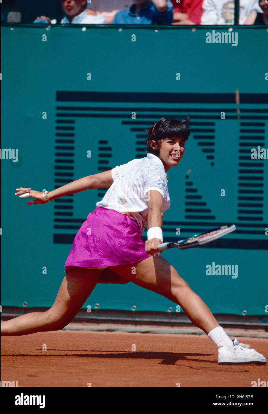 American tennis player Mary Joe Fernandez, Roland Garros, France 1991 ...