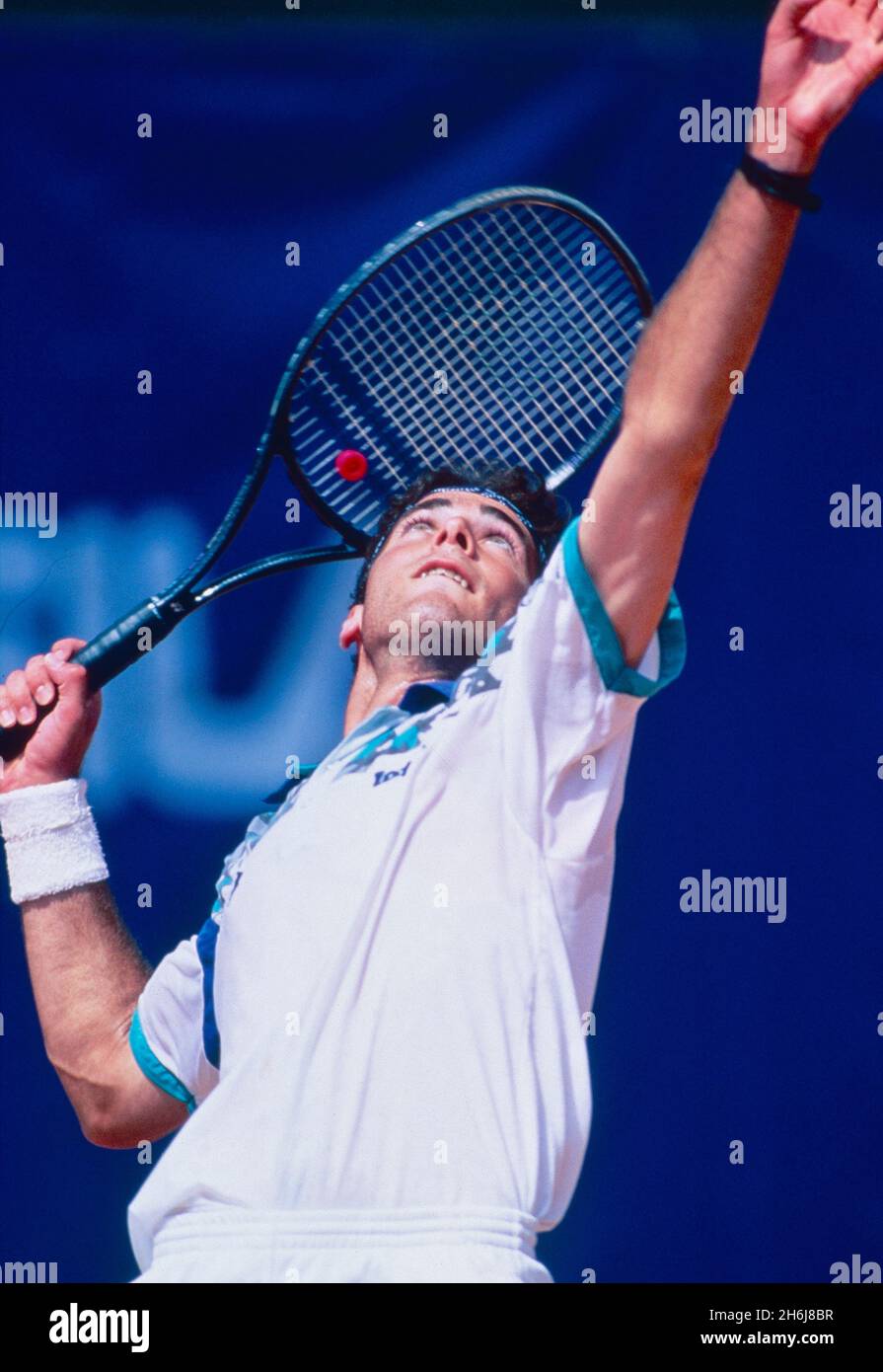 Spanish tennis player Alex Corretja, Montecarlo 1993 Stock Photo - Alamy