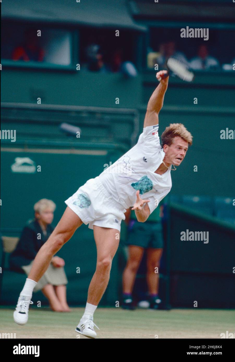 Swedish tennis player Stefan Edberg, Wimbledon, UK 1993 Stock Photo - Alamy